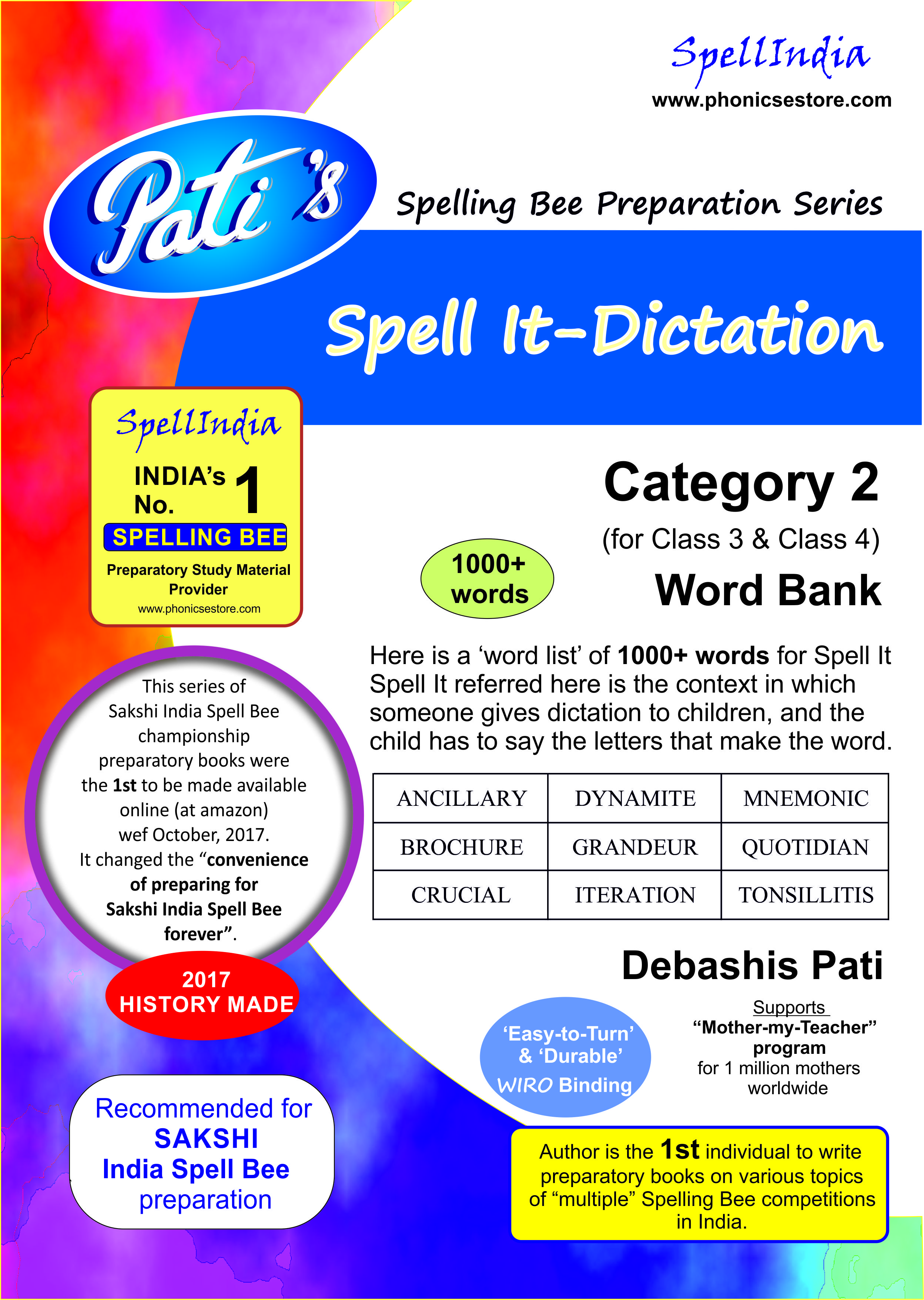 India Spell Bee Sakshi Spelling Word List Books For Exam